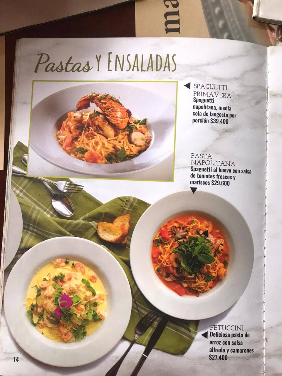 Carta del restaurante Coctel Del Mar, Bogotá, Cra. 19 #69-24