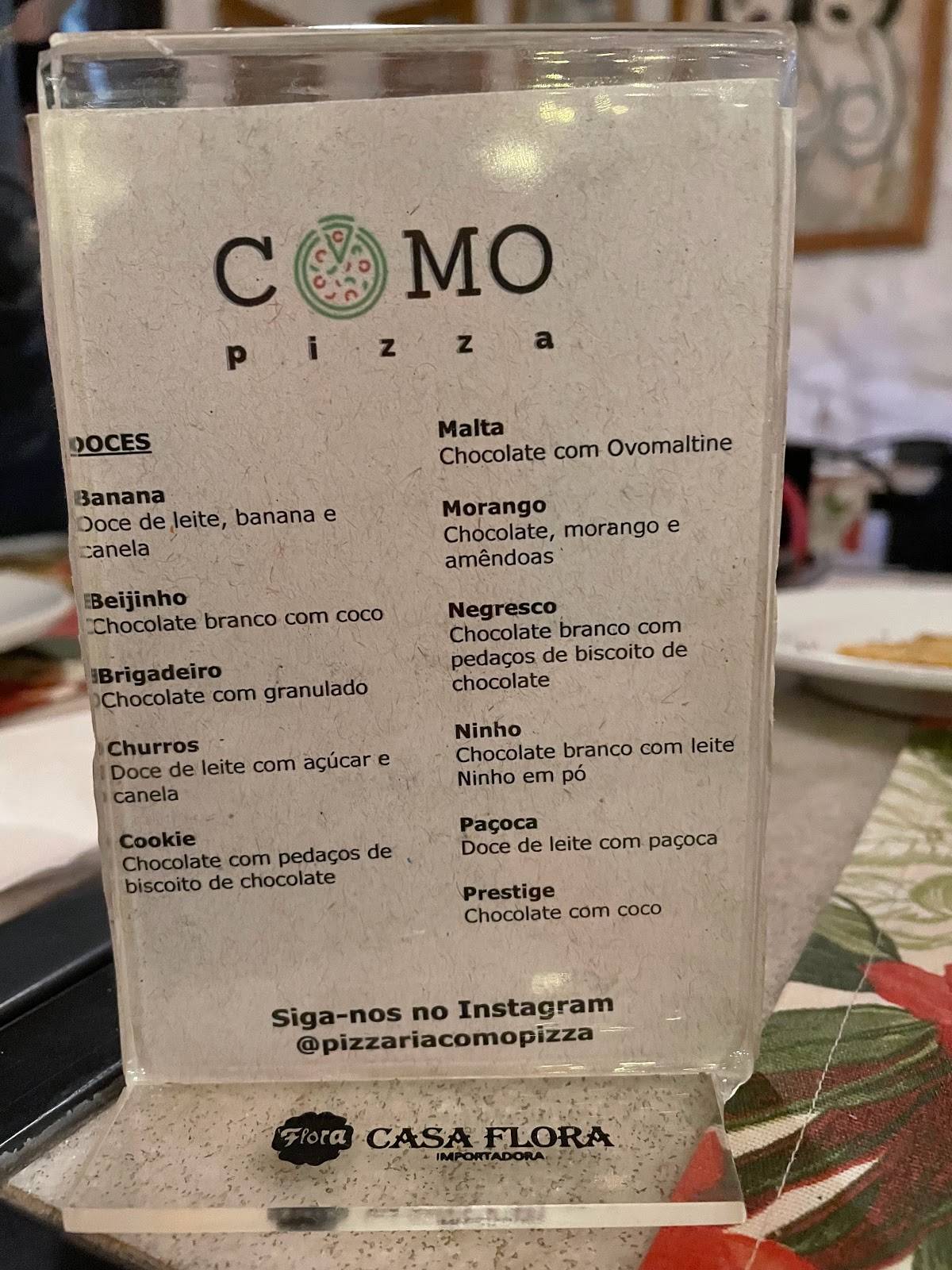 Menu em Como Pizza - Rodízio de Pizza restaurante, Cotia
