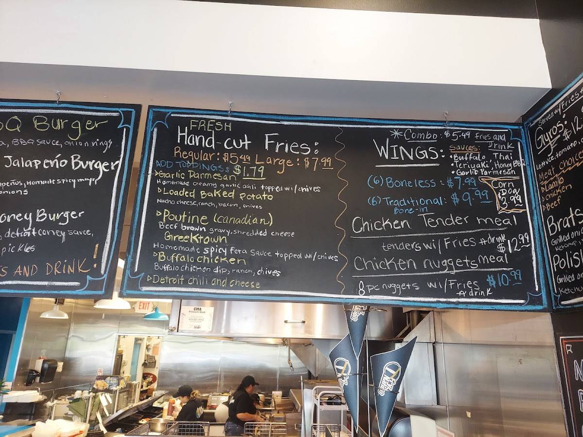 Menu at Fry Nation restaurant, Comstock Park, Alpine Ave NW STE C
