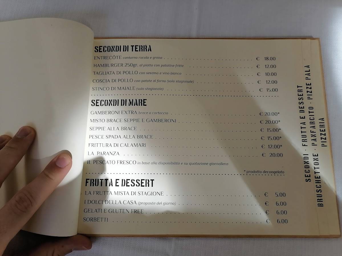 Menu au Corte Bianchi Food Store pizzeria, Trani