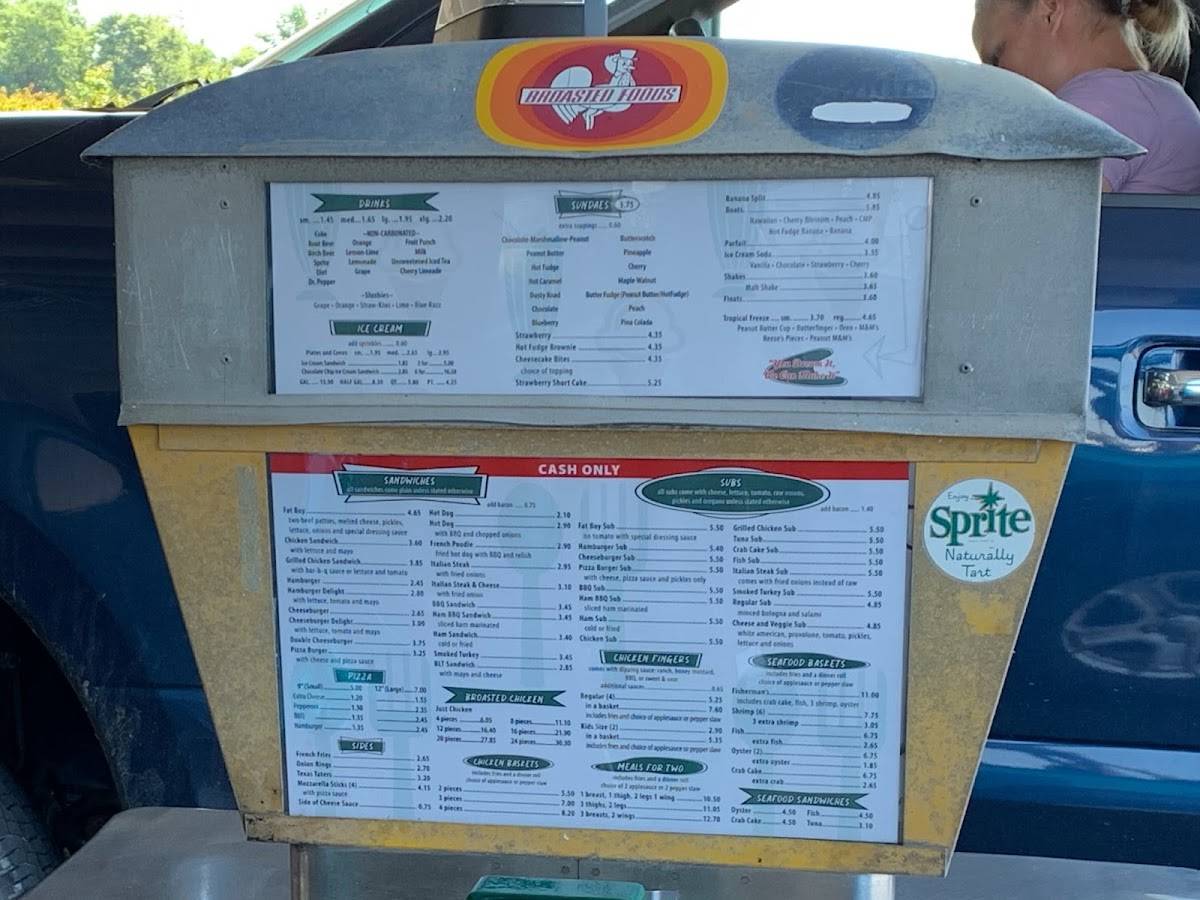Menu at Crabbs Tropical Treat restaurant, Hanover