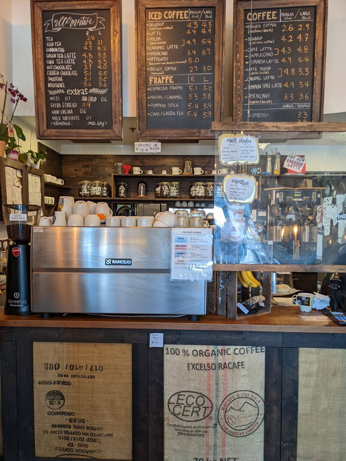 Menu at Creekside Coffee Factory cafe, Langley Township