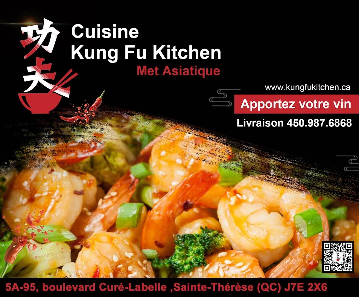 Menu au Cuisine Kung Fu Kitchen restaurant, Sainte-Thérèse