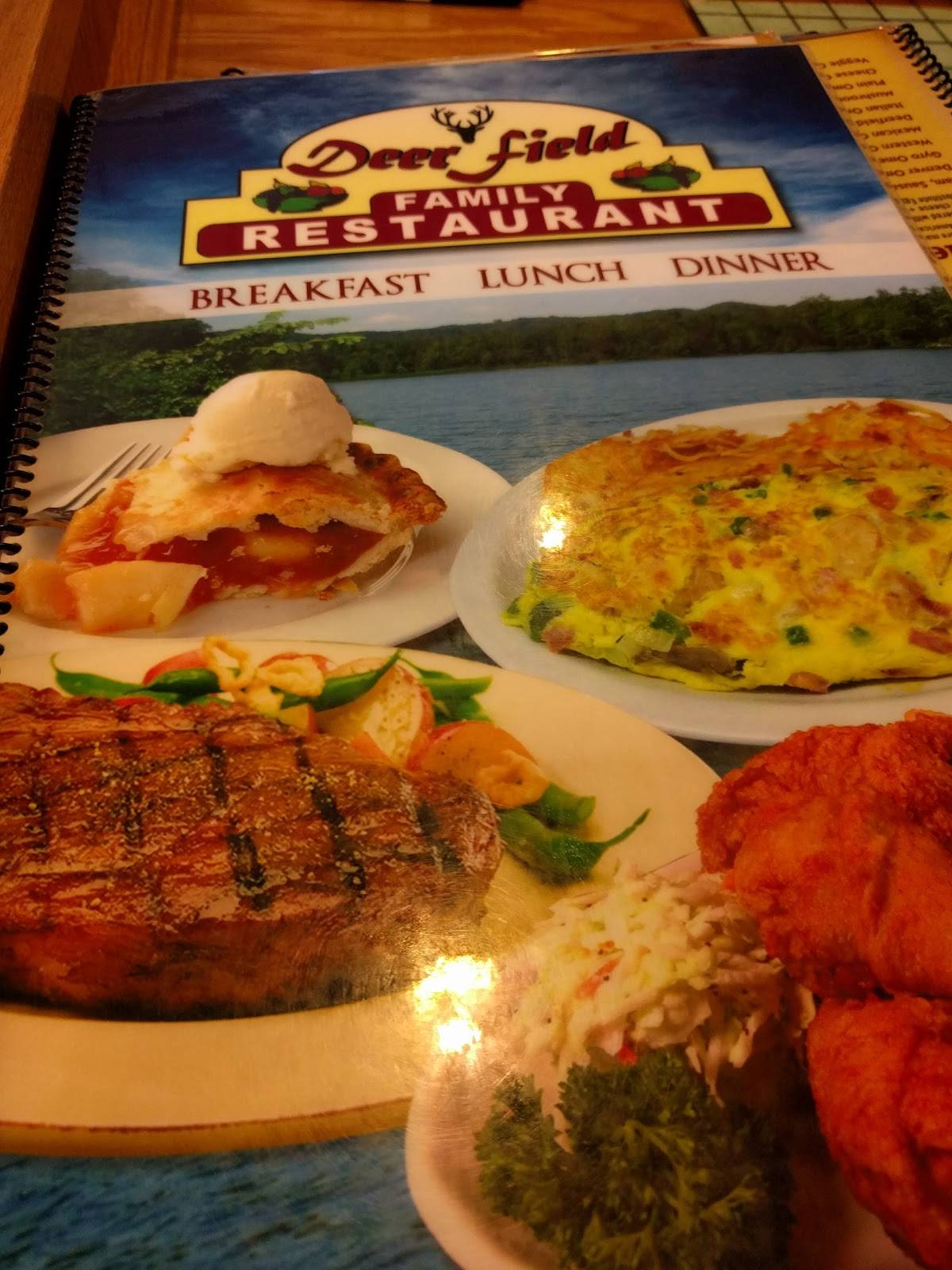 Menu at Deerfield Family Restaurant, Carbon Cliff