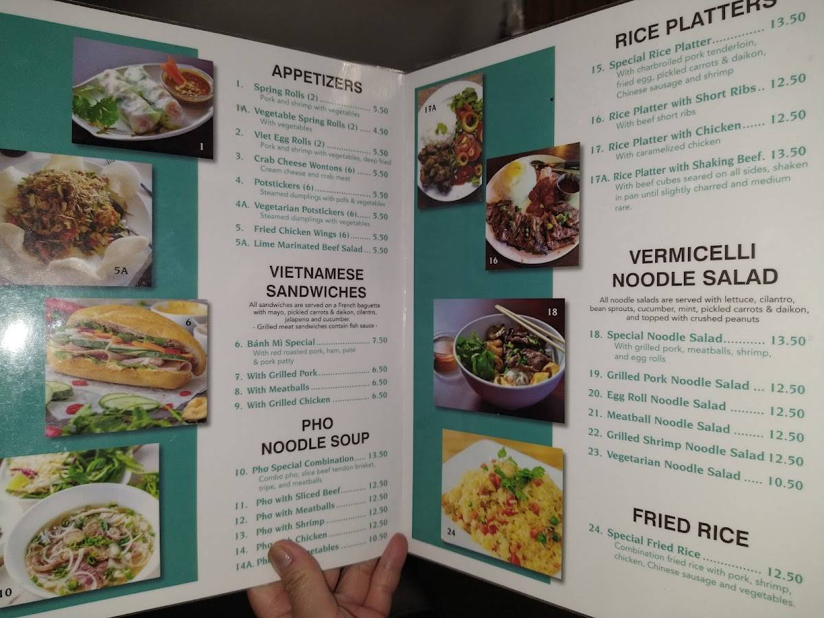 Menu at PhởHolic Taste of Vietnam restaurant, Duluth
