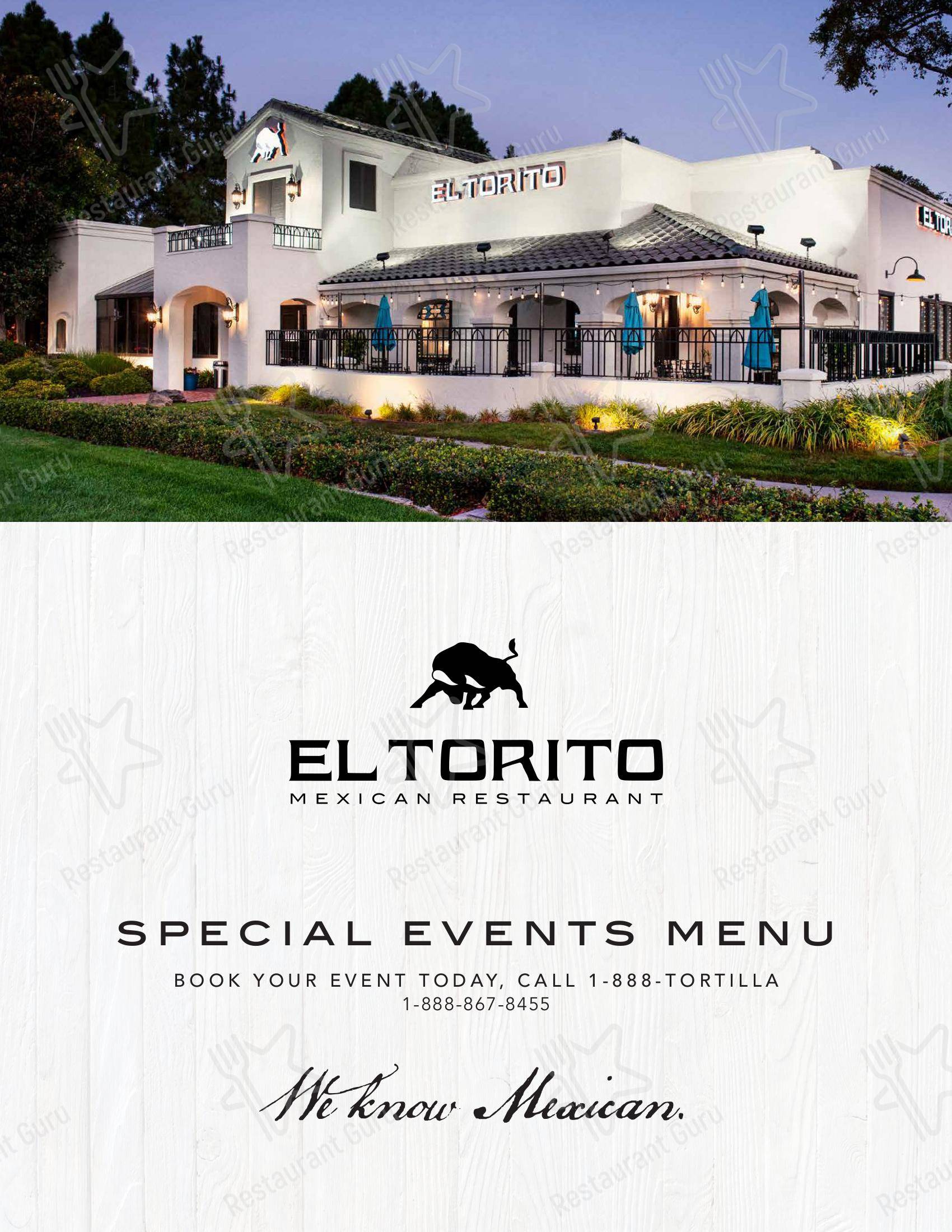 Menu at EL TORITO MEXICAN RESTAURANT, Logan