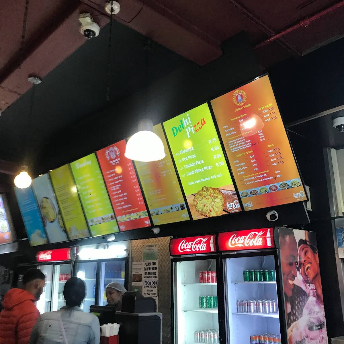 Menu at Eastern Food Bazaar restaurant, Cape Town