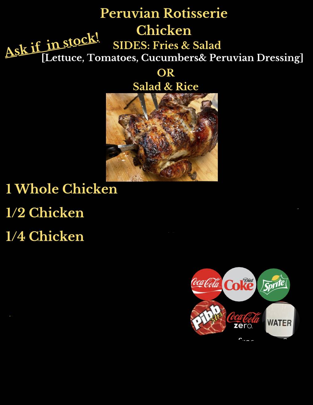 Menu at El Tumi De Oro Peruvian Restaurant & More, Van Buren