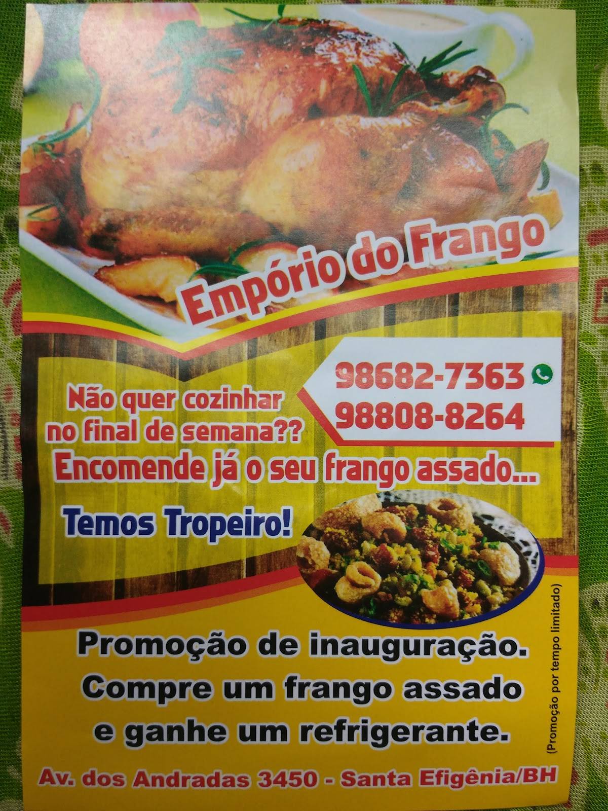 Menu em Empório Do Frango restaurante, Belo Horizonte, Av. dos Andradas
