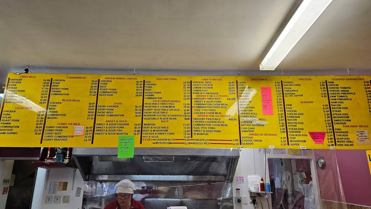Menu at Pahurehure Takeaways fast food, Papakura
