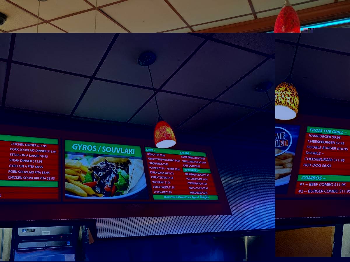 Menu at Tally Ho Restaurant, Hamilton
