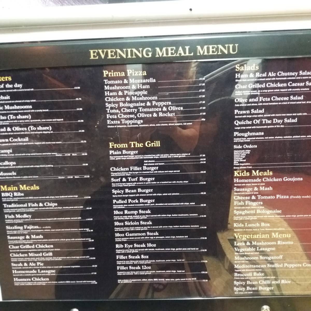Menu at The Buccaneer pub & bar, Filey