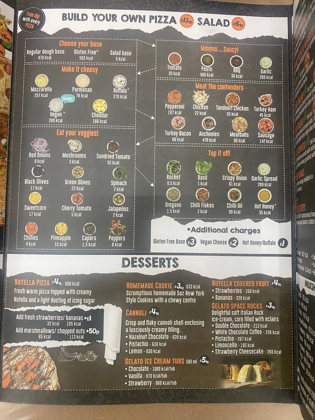 Menu at Fireaway Guildford restaurant, Guildford