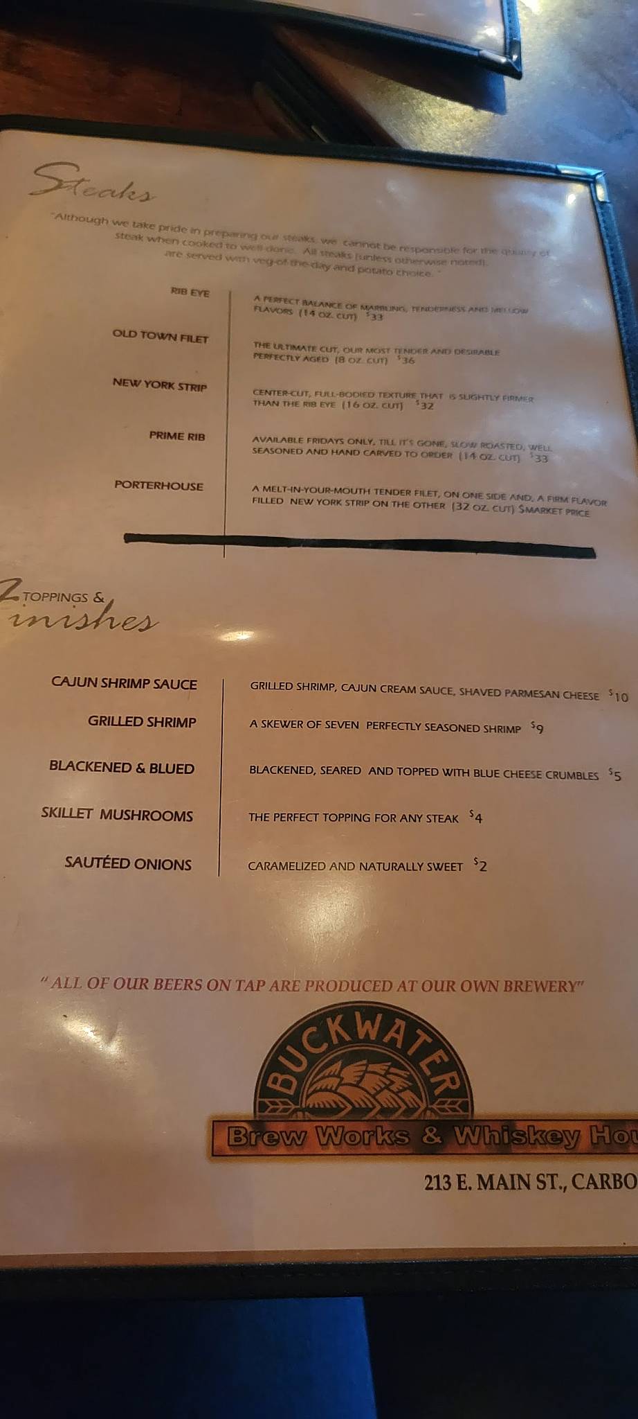 Menu at Flame Bar And Grill, Carbondale, 501 E Walnut St