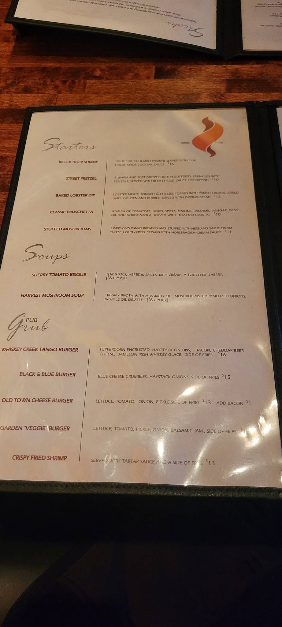 Menu at Flame Bar And Grill, Carbondale, 501 E Walnut St