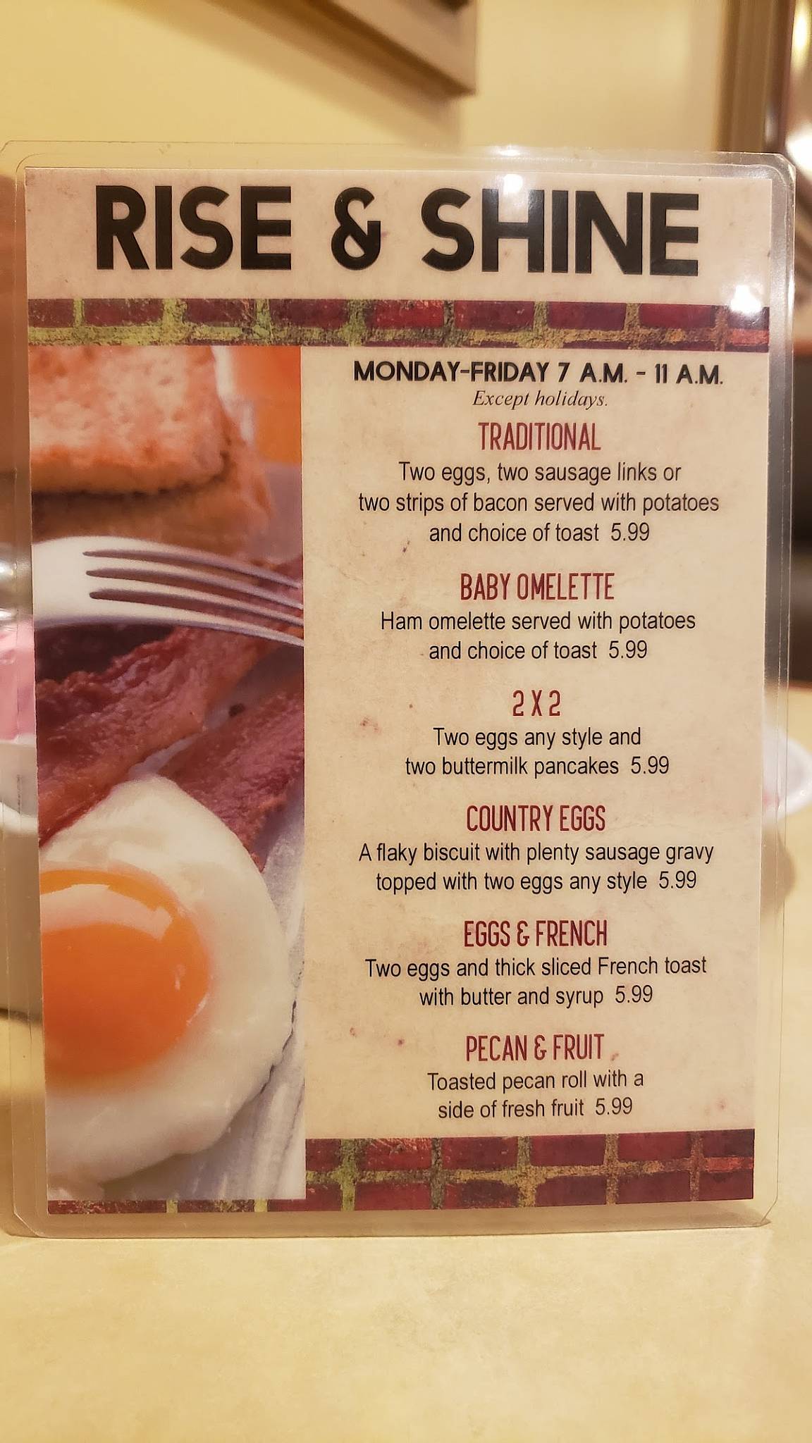 Menu at Cosmos Restaurant, Fort Wayne, Lima Rd