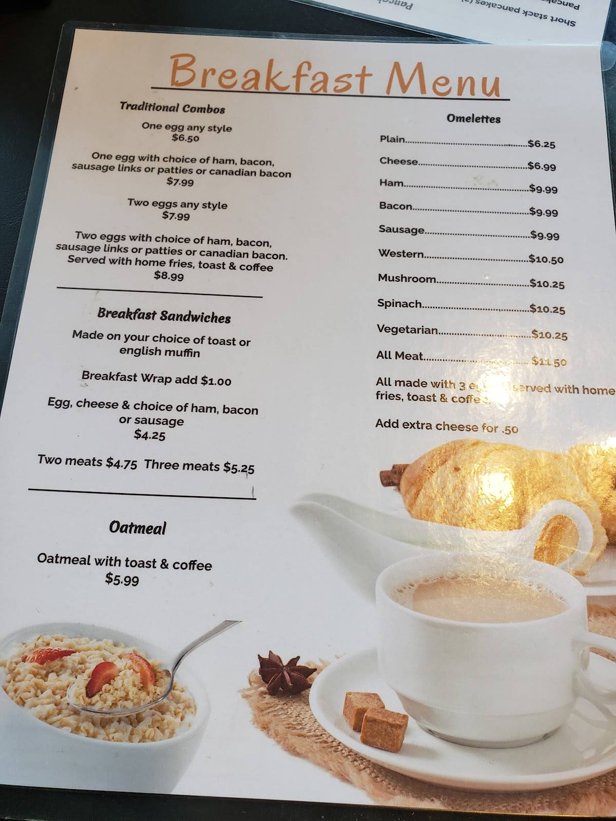 Menu at Dolly's Restaurant, Madawaska, 17 US-1