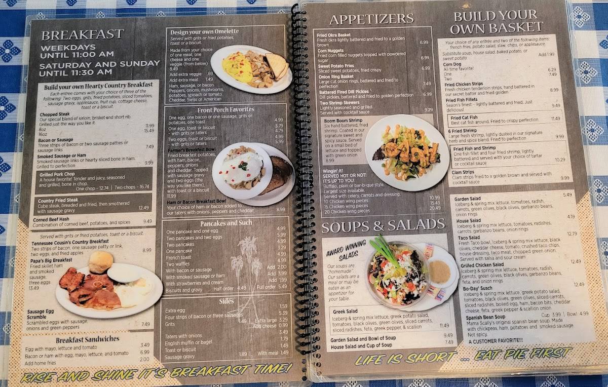 Menu at Front Porch Restaurant, Dunnellon, n 34434