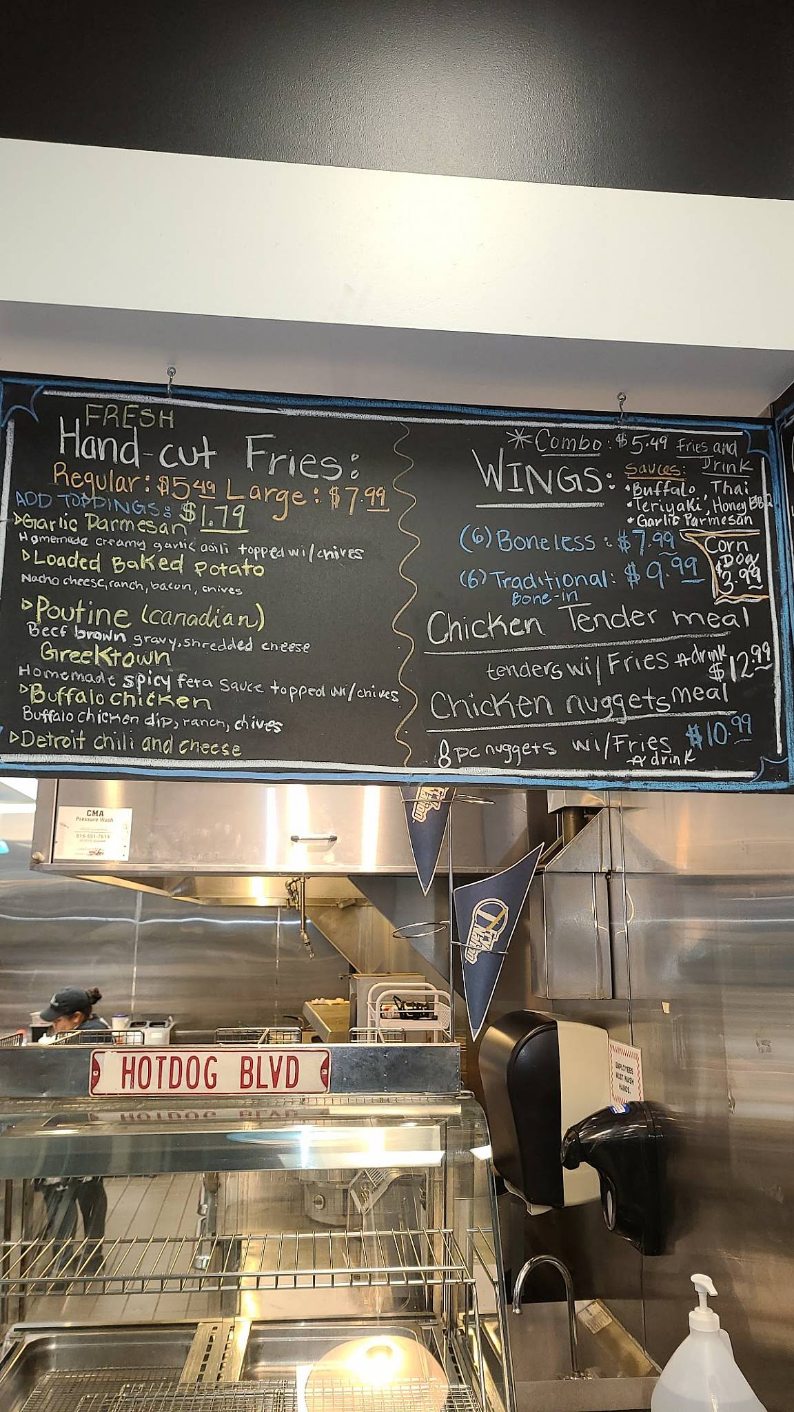 Menu at Fry Nation restaurant, Comstock Park, Alpine Ave NW STE C