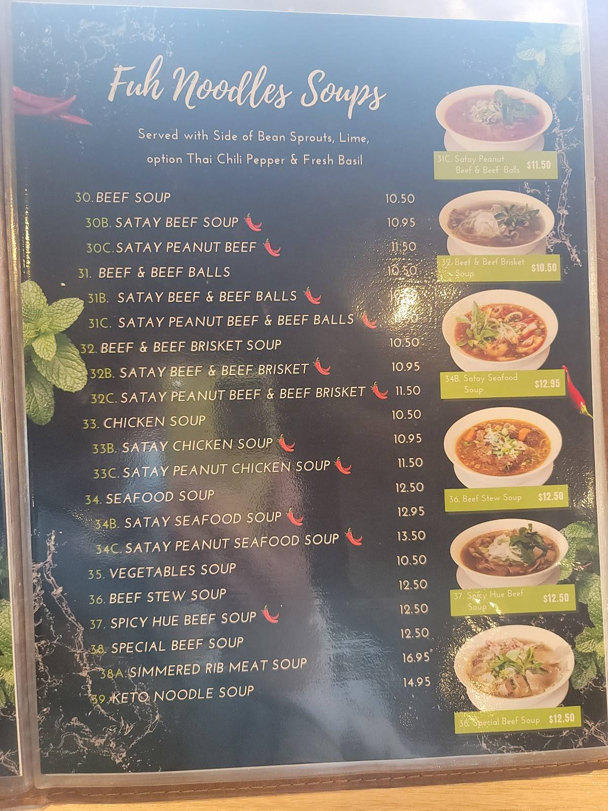 Menu at Fuh Station 2 - 8 ST restaurant, Saskatoon