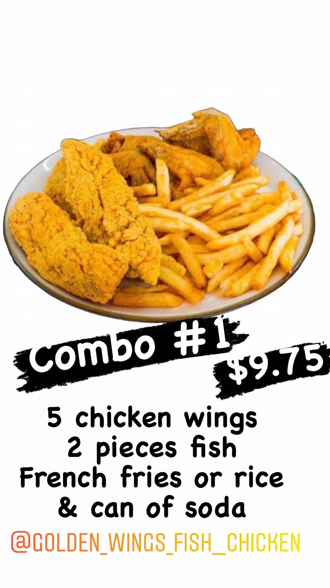 Menu at GOLDEN WINGS FISH & CHICKEN THE BEST CHICKEN IN TOWN restaurant ...