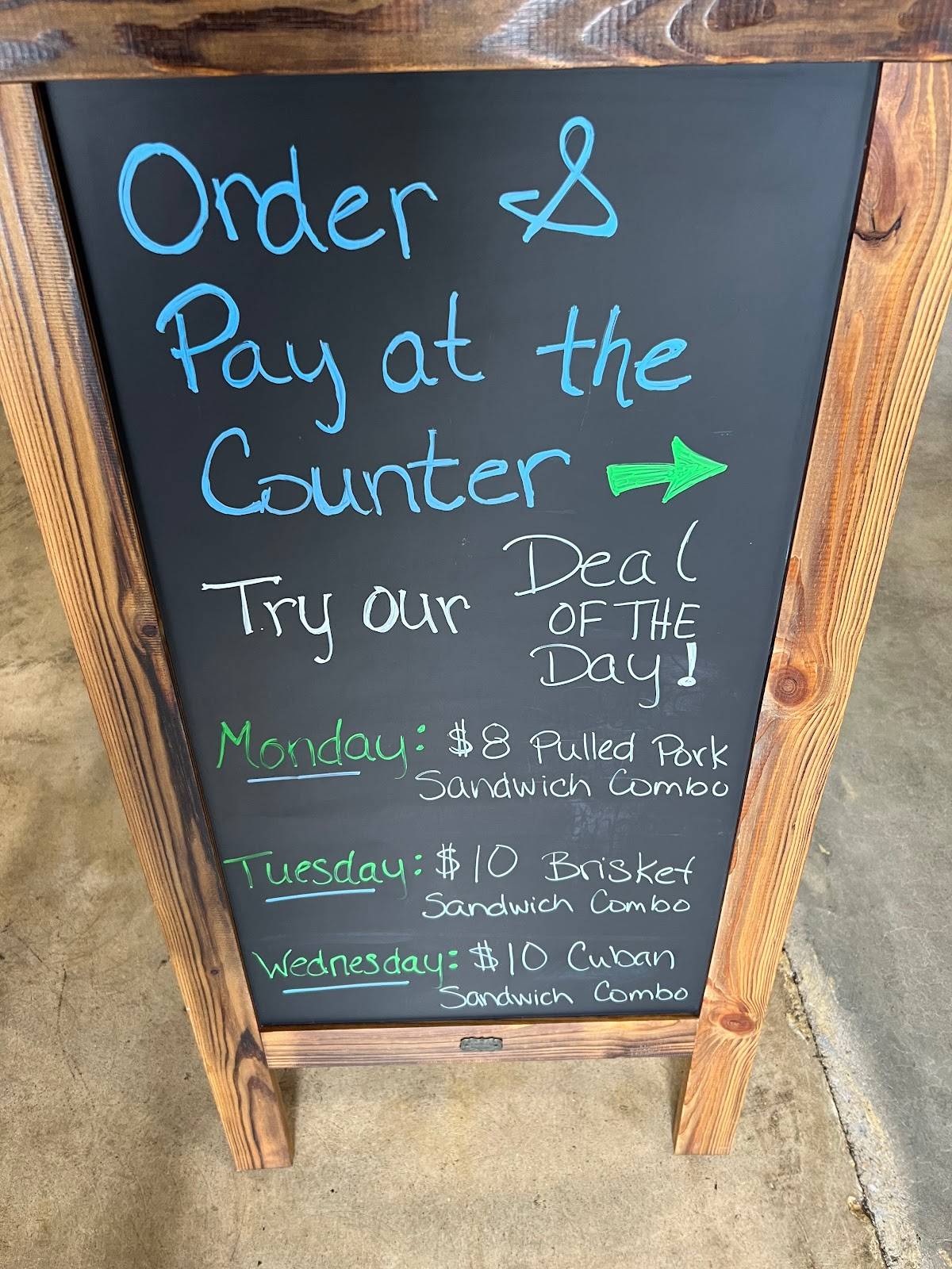 Menu at Kane St. Smokehouse restaurant, Gate City
