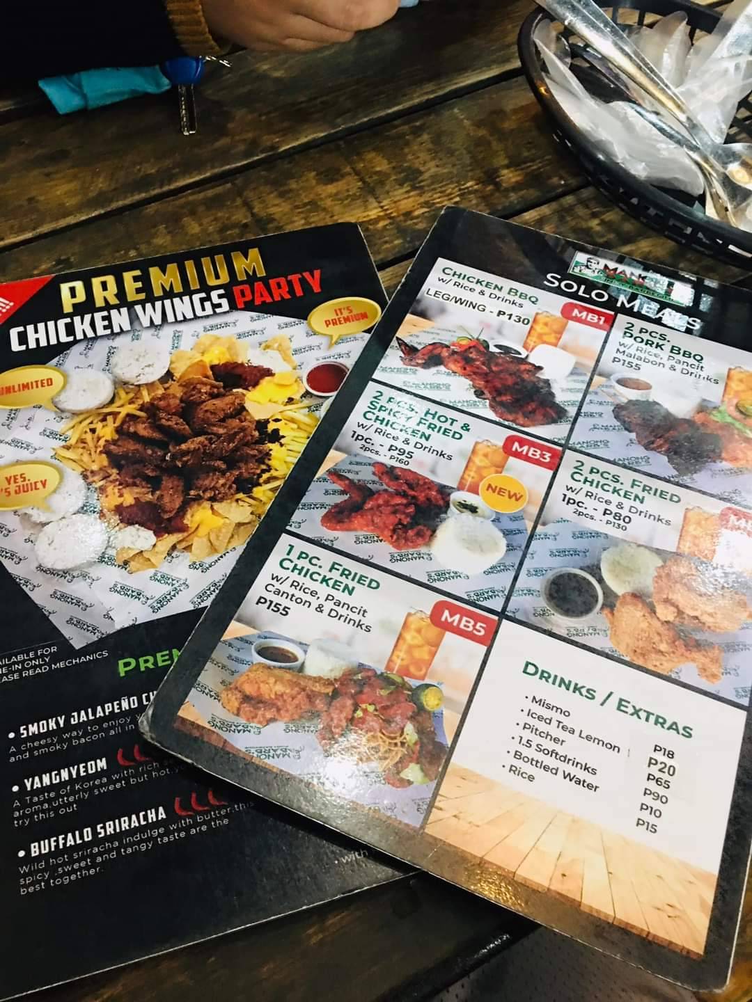 Menu at Manong Barb's - General Trias Branch, General Trias