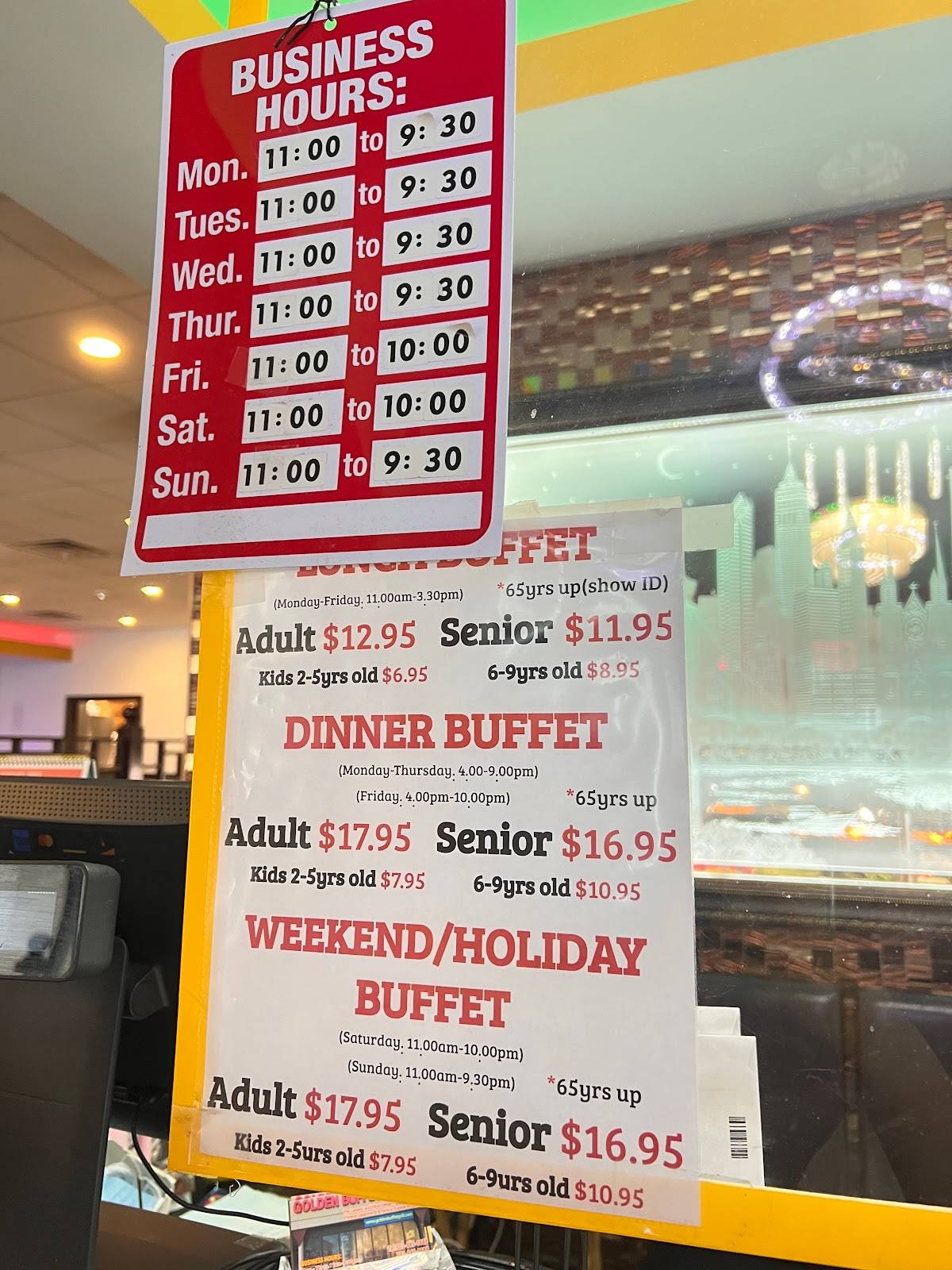 Menu at Golden Buffet & Grill restaurant, Bailey's Crossroads