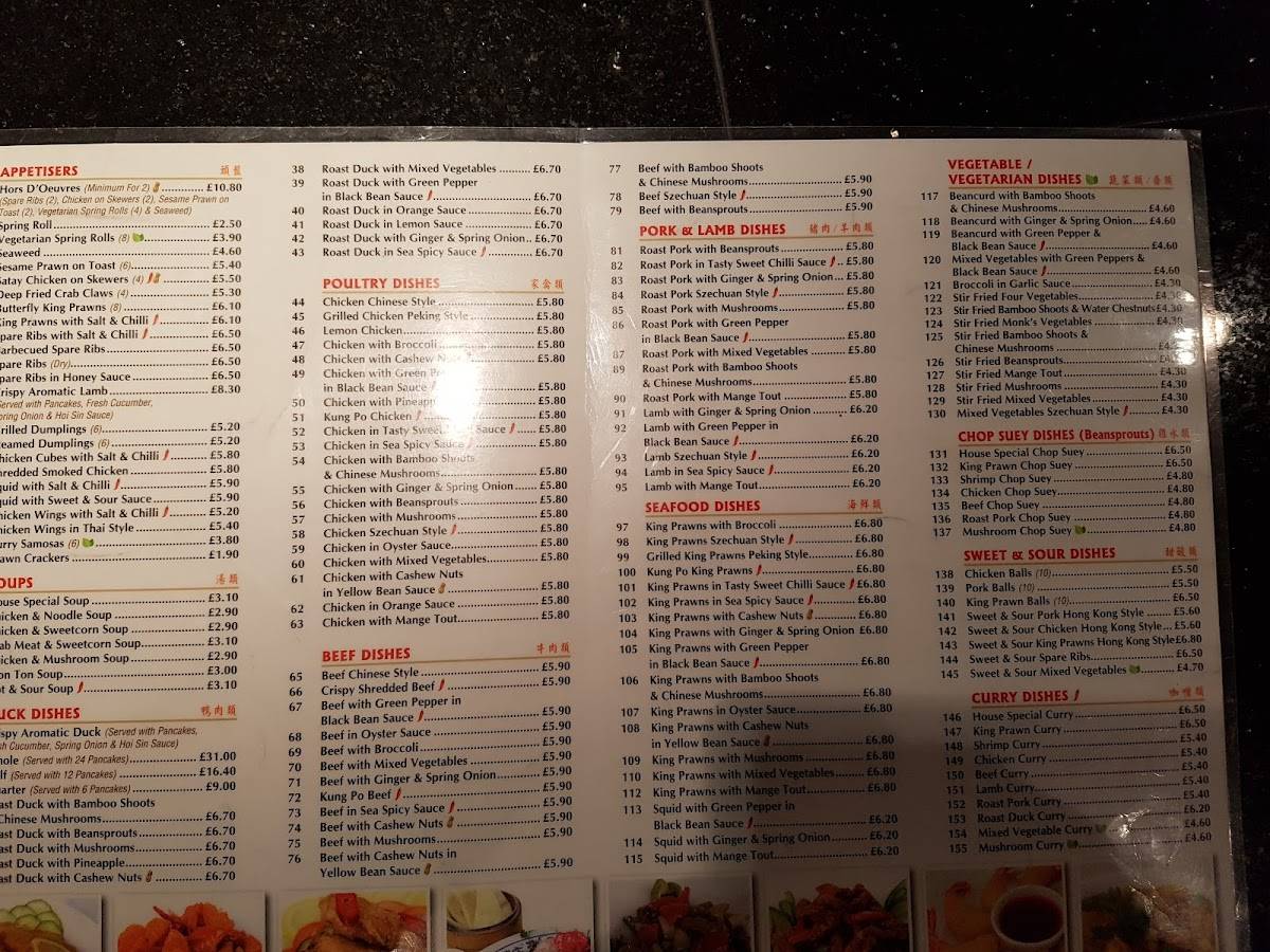 Menu at The Famous Chef fast food, Hindhead