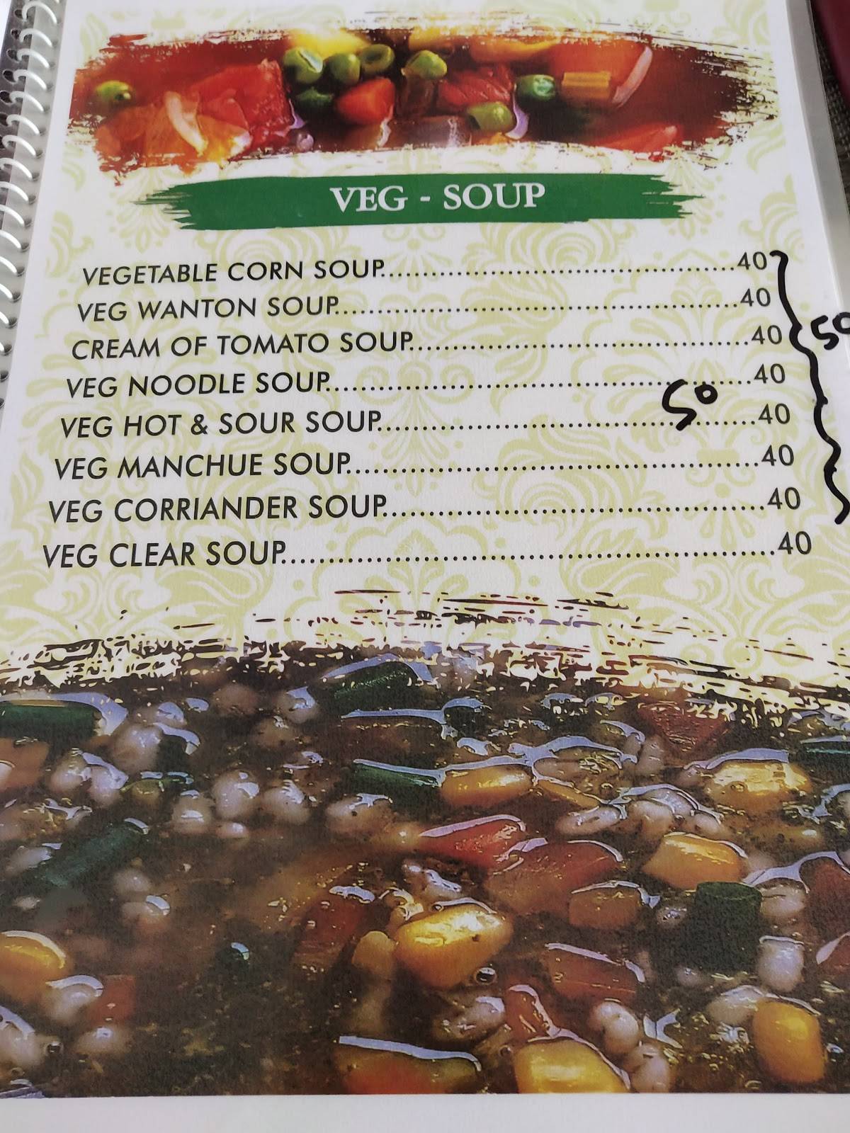 Menu at HOTEL VIVERA GRAND, Sindhanur