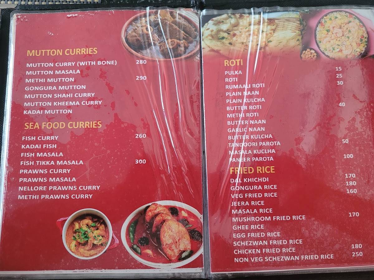 Menu at HOTEL VIVERA GRAND, Sindhanur
