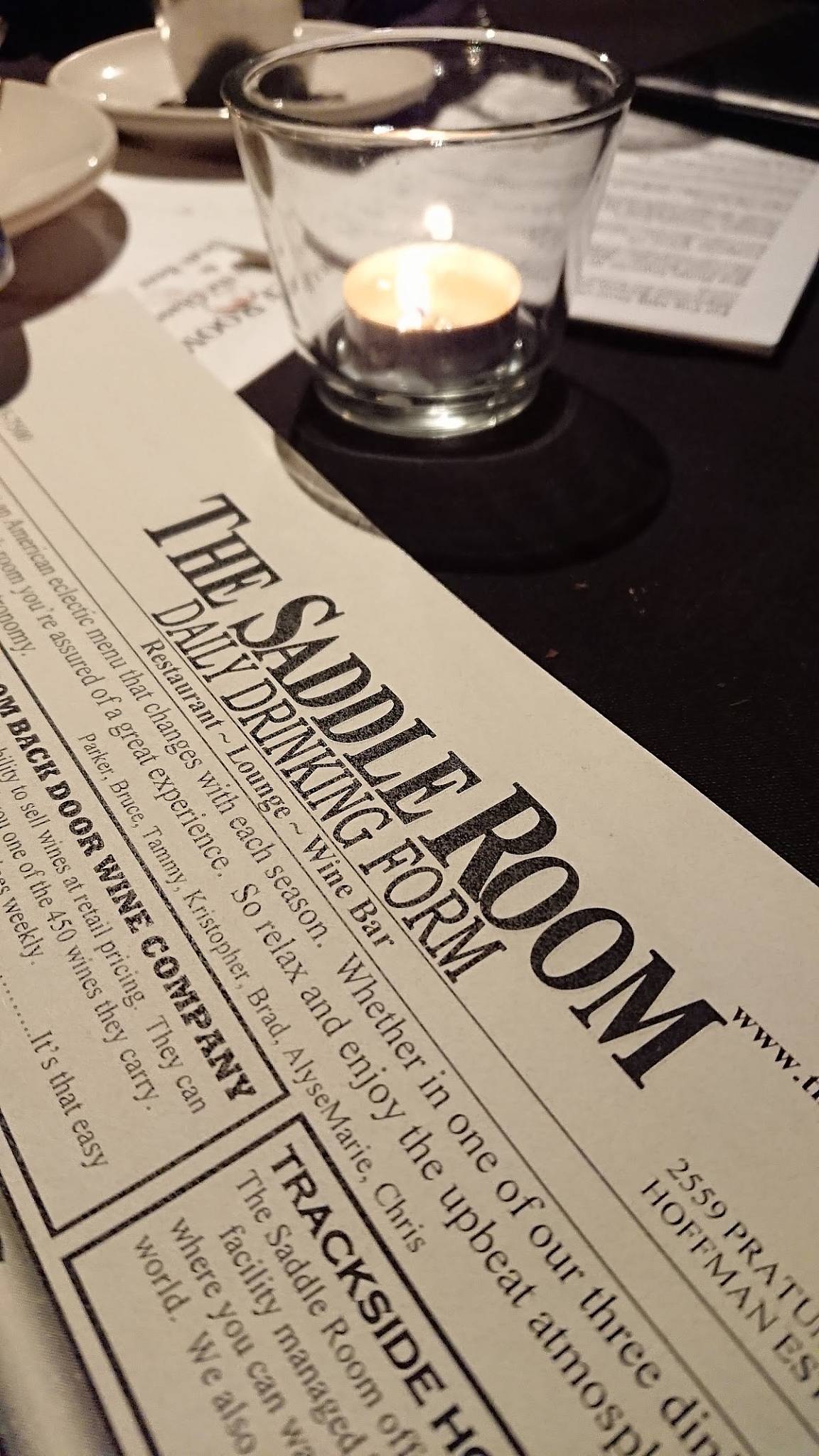 Menu at The Saddle Room pub & bar, Hoffman Estates