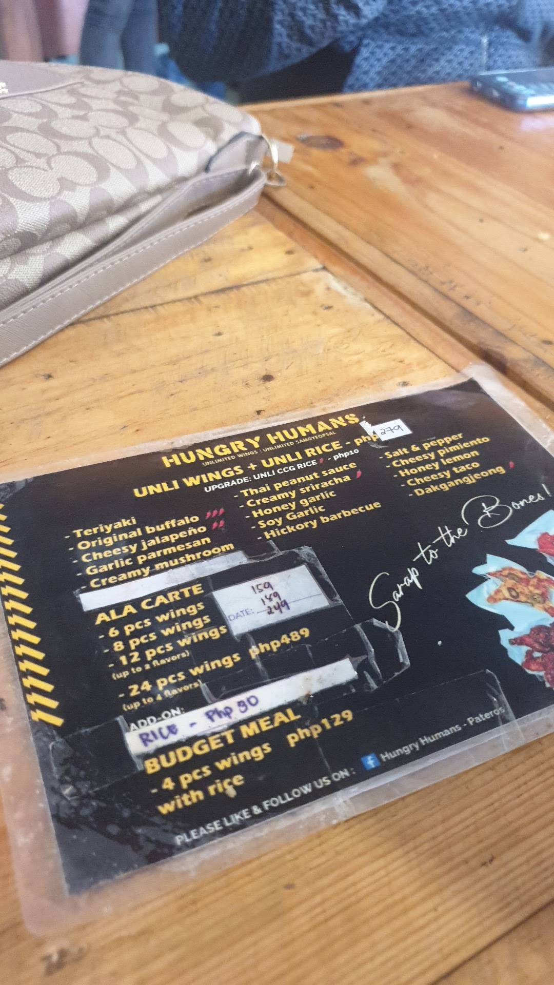 Carta del restaurante Hungry Humans Antipolo, Antipolo