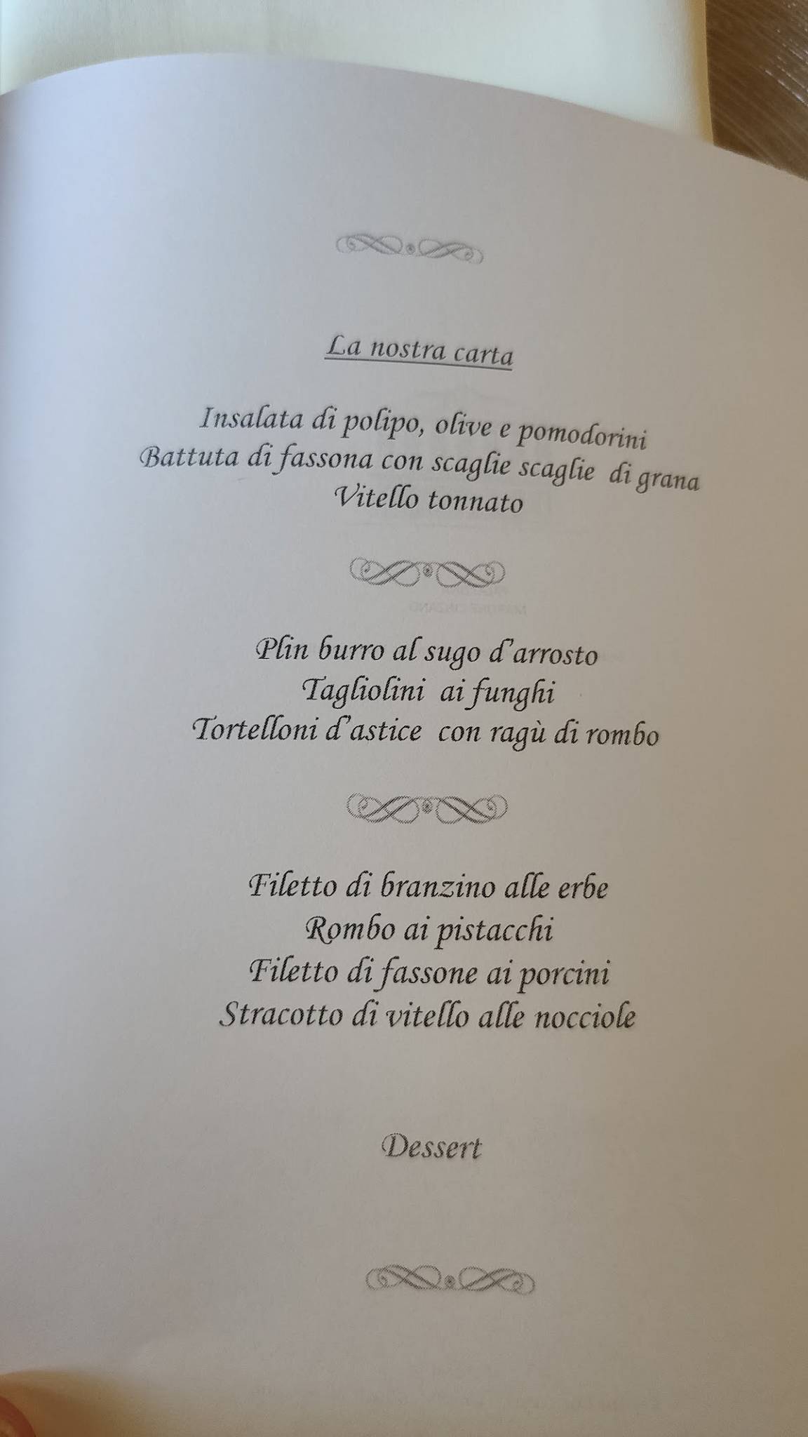 Menu da Il Circolo ristorante, Torino