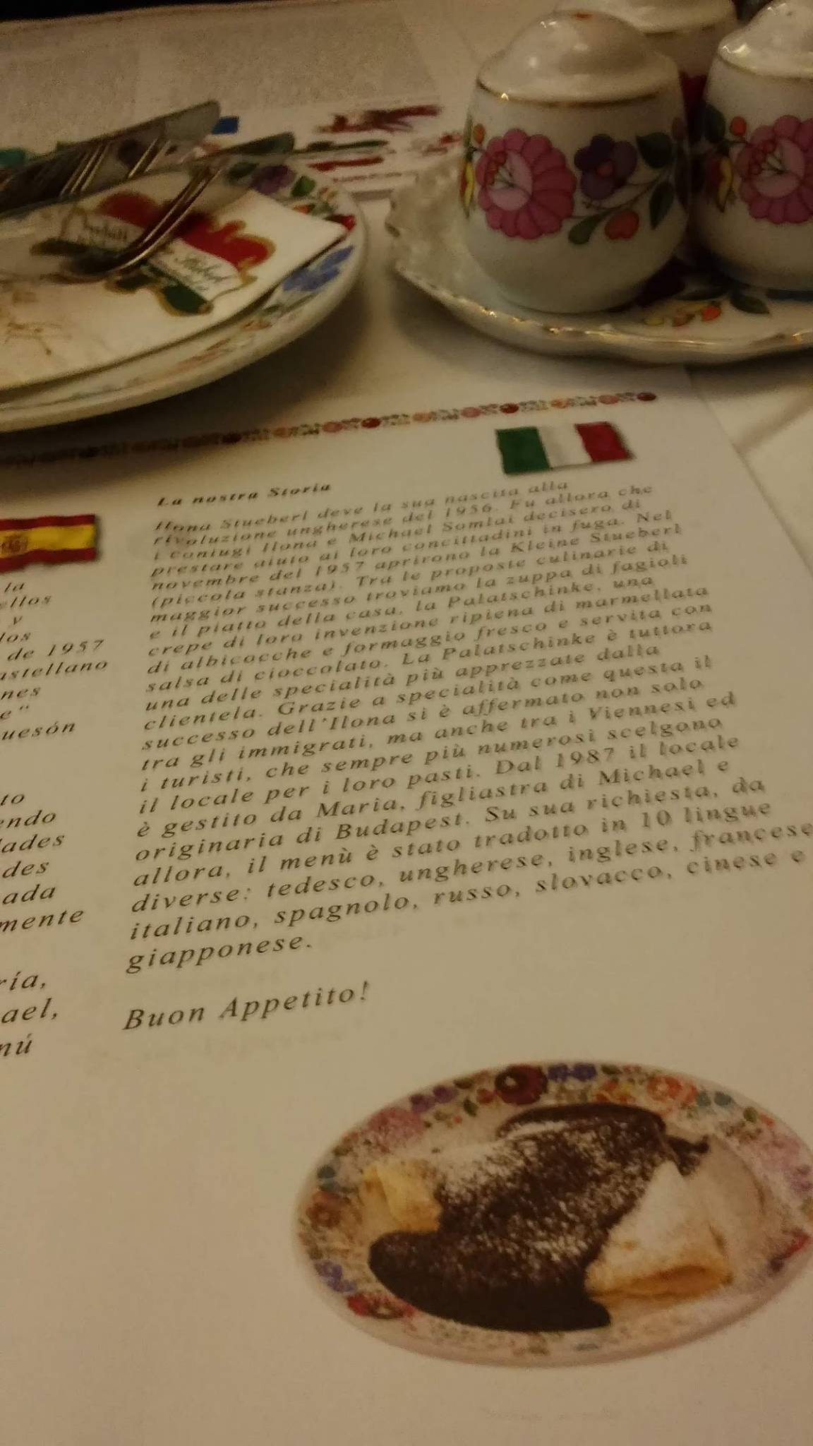 Speisekarte von Ilona Stüberl ètterem restaurant, Wien