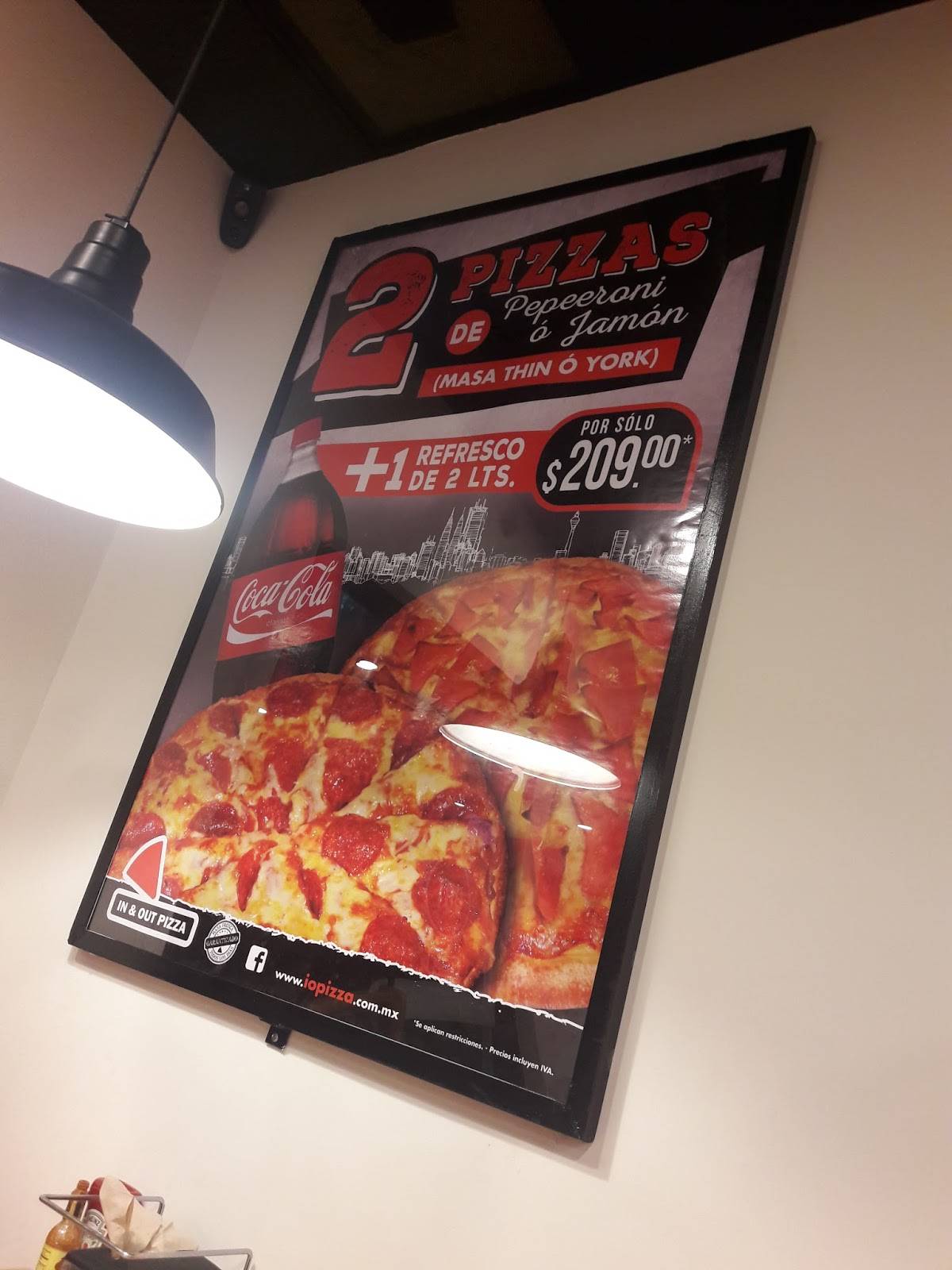 Menu at In & Out Pizza restaurant, Chihuahua, Blvrd Antonio Ortiz Mena 200