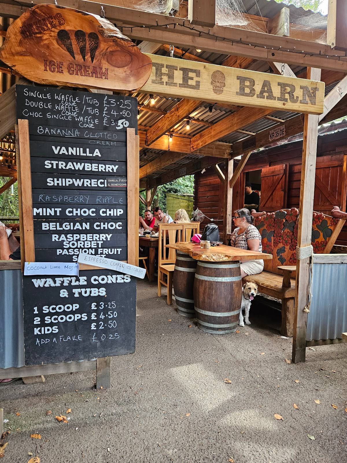 Menu at Inkie's Smokehouse restaurant, Liskeard