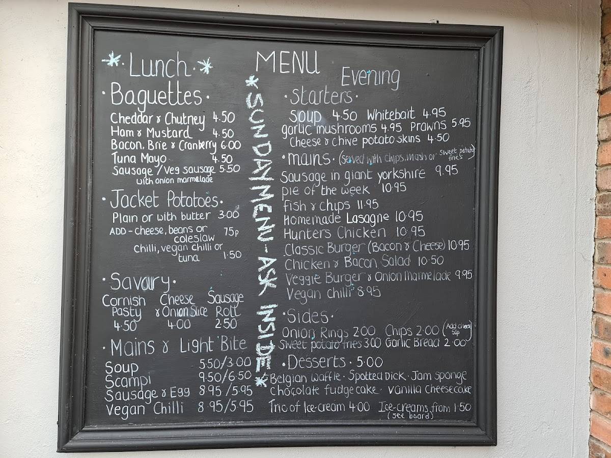 Menu at Inn on the Wye restaurant, Walford