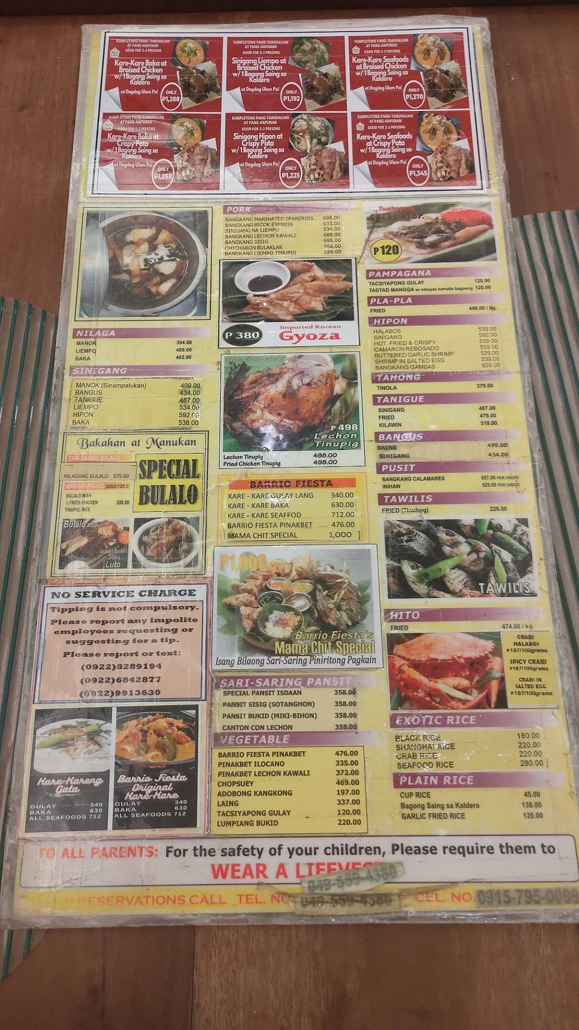 Menu at Isdaan Floating Restaurant, Bay