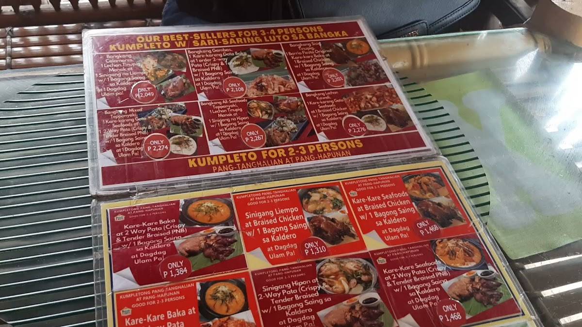 Menu at Isdaan Floating Restaurant, Bay