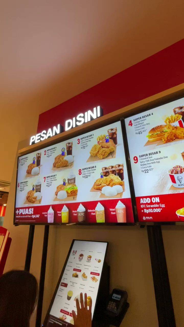 Menu at KFC Sunset Road restaurant, Mengwi