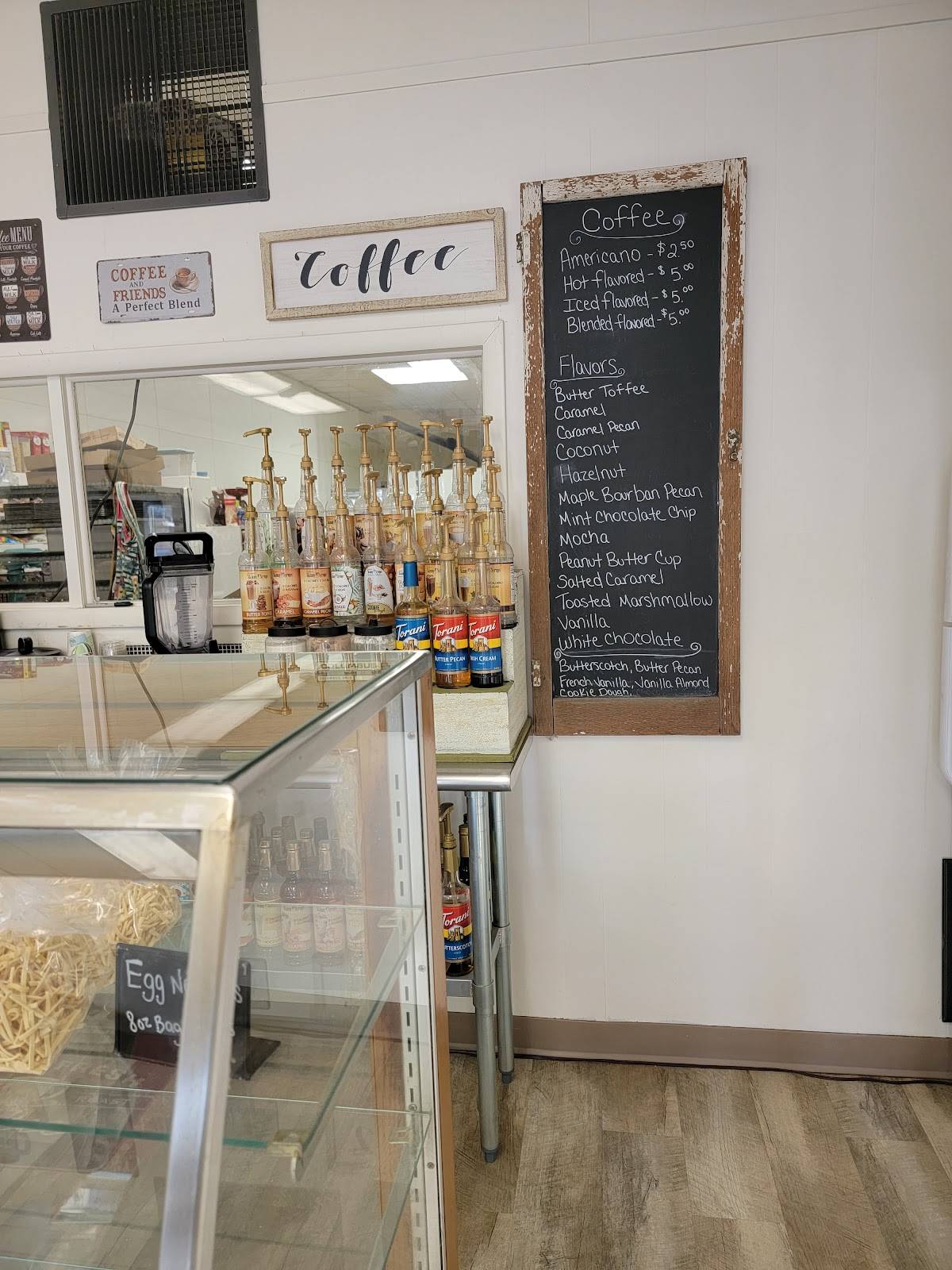 Menu at Keller Bakery, Falls City
