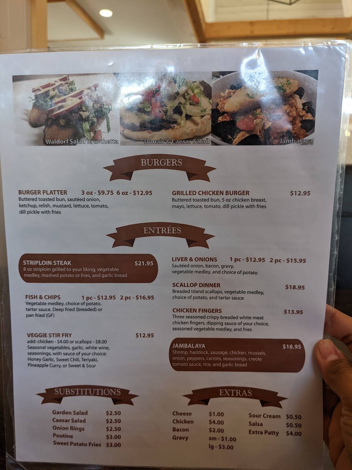 Menu at Family And Friends Restaurant, Kensington, 45 Broadway St N