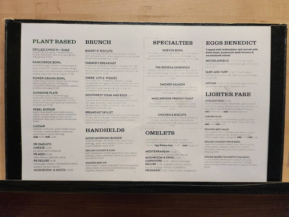 Menu at Charcoal Steak House steakhouse, Kitchener