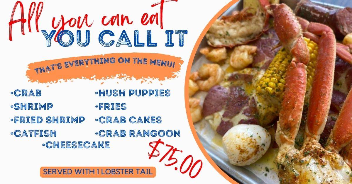 Menu at Krabby Daddy's Seafood Eatery restaurant, Festus