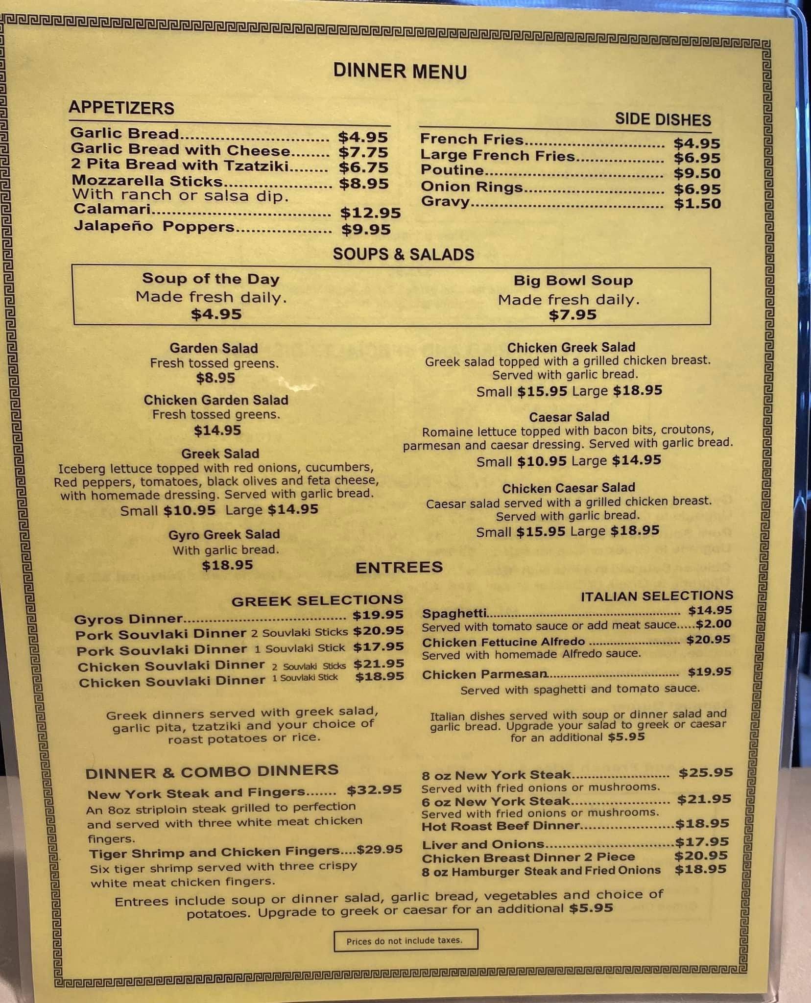 Menu at LAKI'S Family Restaurant, Smithville