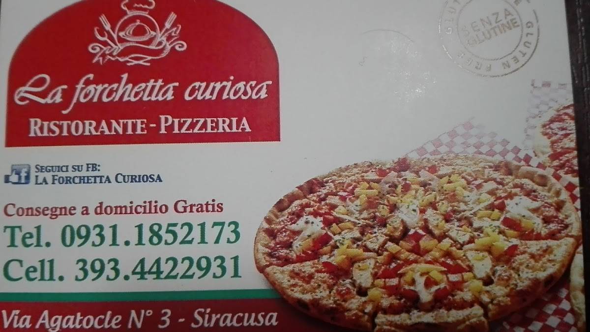 Menu da La Forchetta Curiosa Take Away Ristorante, Siracusa