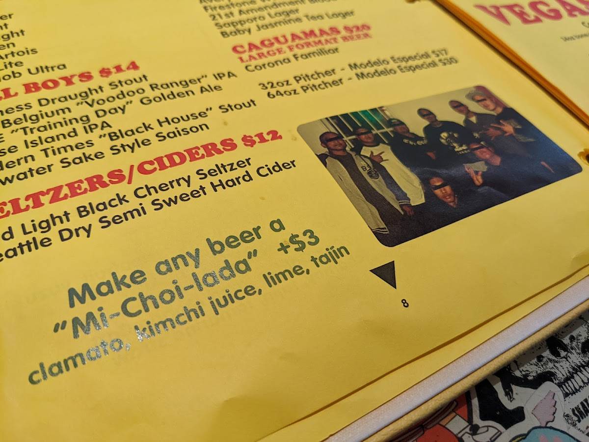 Menu at Best Friend restaurant, Las Vegas