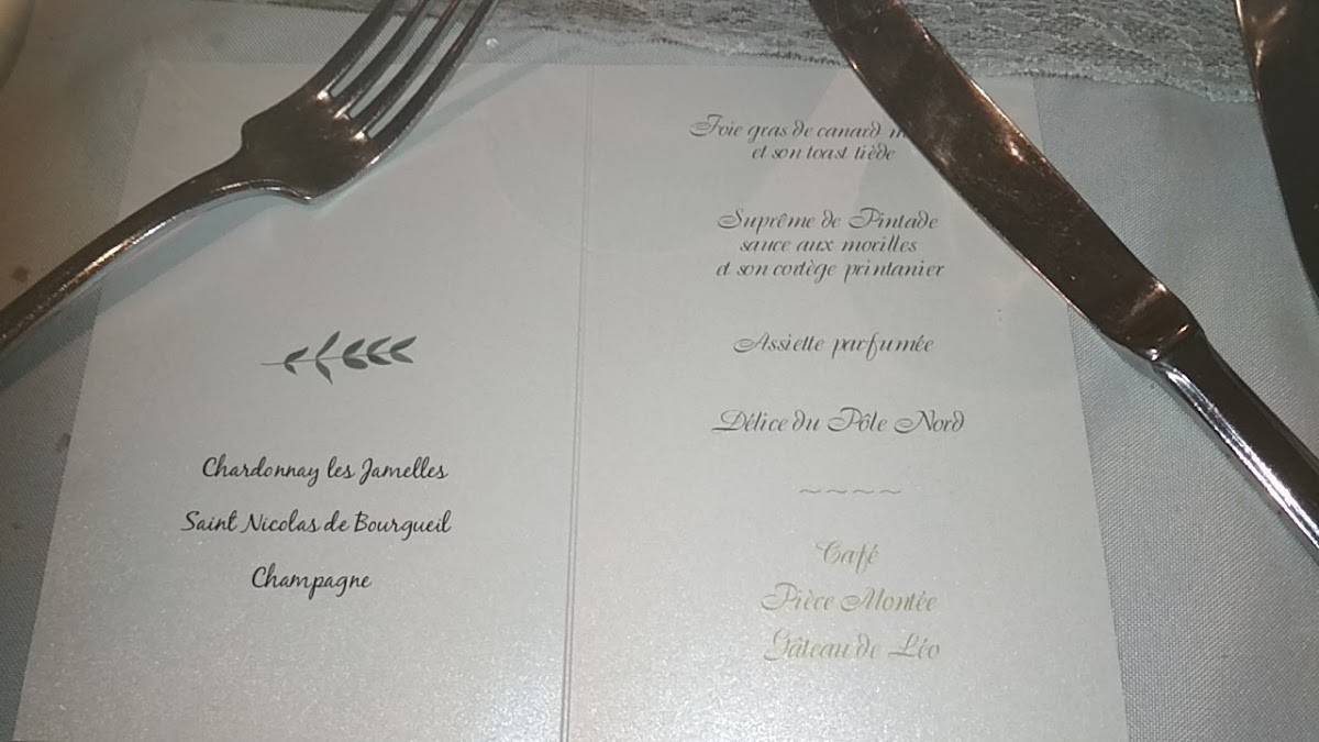 Menu au Auberge de Michèle restaurant, Volstroff