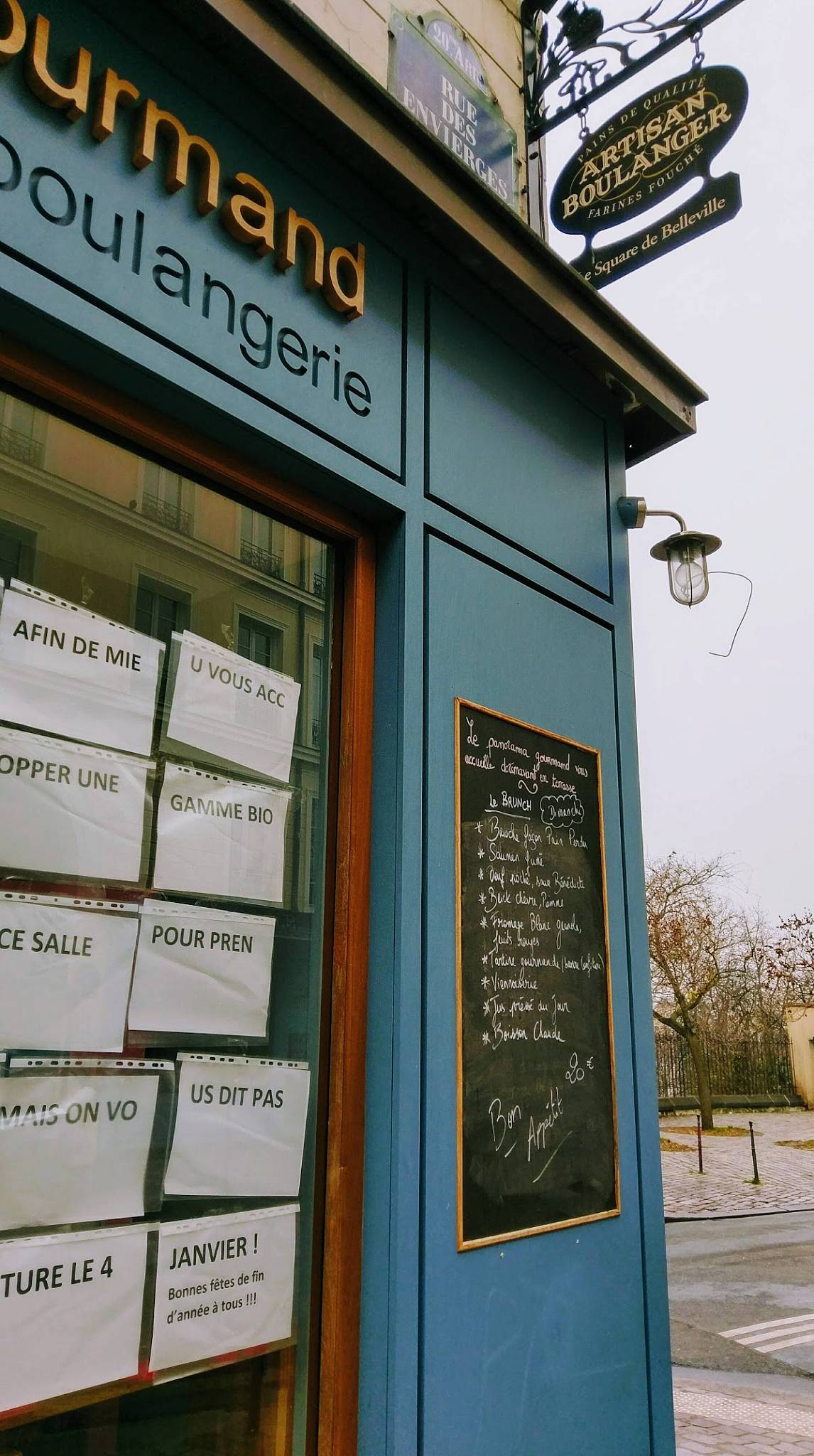 Menu au Le Panorama Gourmand Boulangerie, Paris